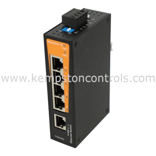 Weidmuller 1240840000 WEIDMULLER IE-SW-BL05-5TX ETHERNET SWITCH 5 X ...