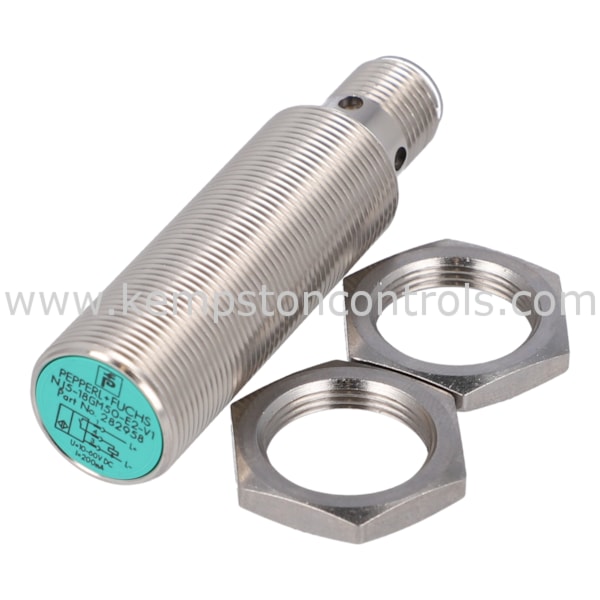 Pepperl + Fuchs NJ5-18GM50-E2-V1 P+F INDUCTIVE SENSOR, M18, 5MM RANGE FLUSH, PNP NO, M12 ...
