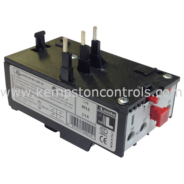 Lovato RF95 OVERLOAD RELAY, 3-5A, MOTOR PROTECTION, 3 POLES, THREE ...