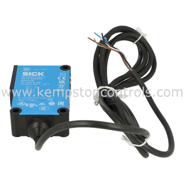 Sick WL27-3S1531 SICK PHOTOELECTRIC SENSOR, RETROREFLECTIVE, 0.1-15M ...