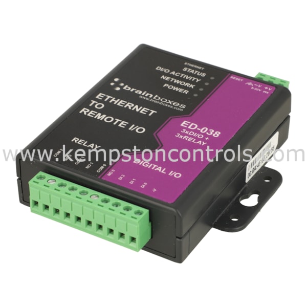 Brainboxes ED-038 BRAINBOXES ETHERNET TO 3 X RELAY + 3 DIGITAL INPUTS | Kempston Controls