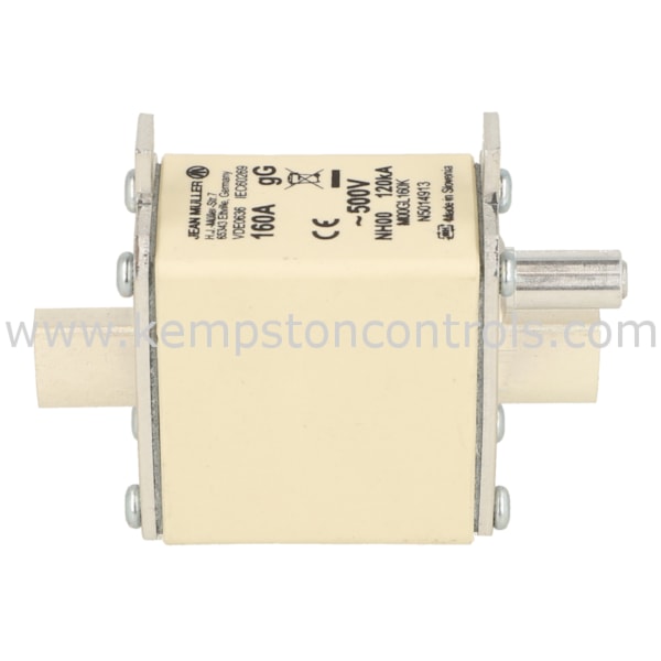 Jean Moeller N5014913 JEAN MOELLER NH FUSE LINKS, 160A, GG, 500V, NH00 ...