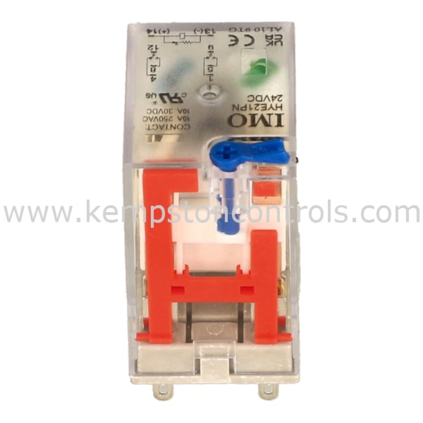 IMO HYE21PN24DC IMO POWER RELAY, 2PCO, 10A, 24VDC, UP TO 1.1W PLUG IN ...