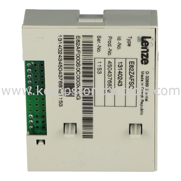 Lenze E82ZAFSC LENZE 8200STDI/O, STANDARD I/O, FUNCTION MODULE, FOR 8200 | Kempston Controls