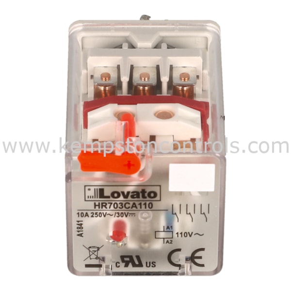 Lovato HR703CA110 LOVATO INDUSTRIAL RELAY, NO LATCHING, DIN RAIL, 110V ...