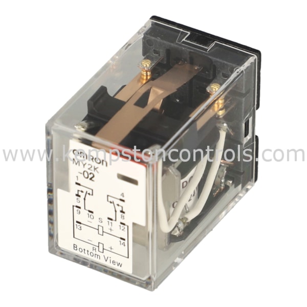 Omron MY2K-02 24DC OMRON LATCHING RELAY, PCB PINS, 14-PIN, DPDT, 3A ...