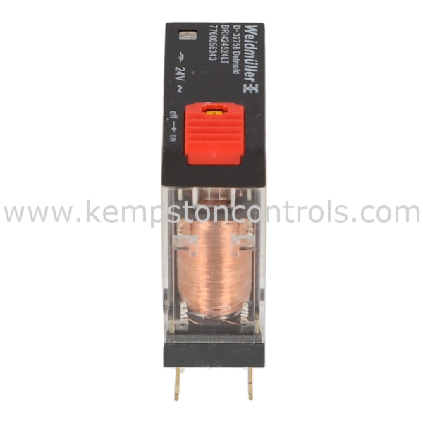 Weidmuller 7760056343 WEIDMULLER 24V RELAY, 2 CONTACTS, 5 A, FLAT BLADE ...