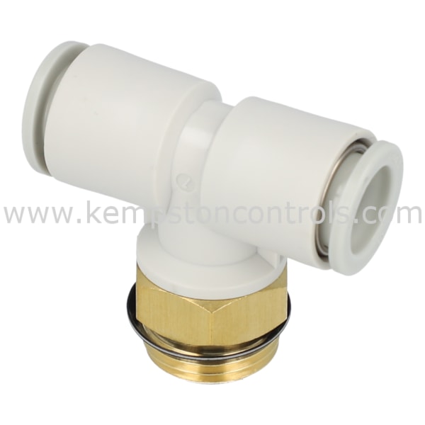 SMC KQ2T10-U03A SMC KQ2T, METRIC SIZE UNI ONE-TOUCH FITTINGS - MALE BRANCH TEE | Kempston Controls