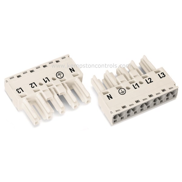 WAGO 770-225 WAGO SOCKET, WITHOUT STRAIN RELIEF HOUSING 5-POLE WHITE ...