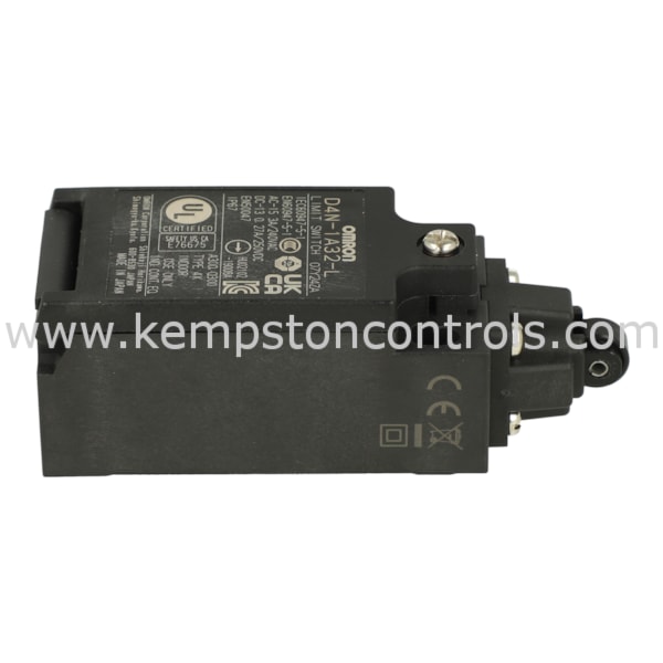 Omron D4N-1A32-L OMRON LIMIT SWITCH, TOP ROLLER PLUNGER, 1NC/1NO, SLOW-ACTION, 90 ROLLER ...