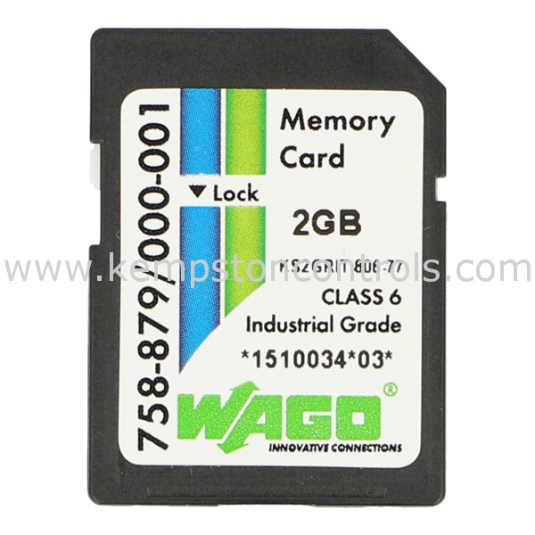 WAGO 758-879/000-001 WAGO MEMORY CARD SD; SLC-NAND; 2 GBYTE; 17MBS ...