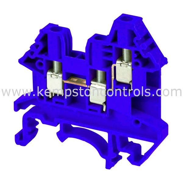 Dinkle DK4N-TN-BL DINKLE 4MM 3 WAY 35MM DIN RAIL TERMINAL GREY ...