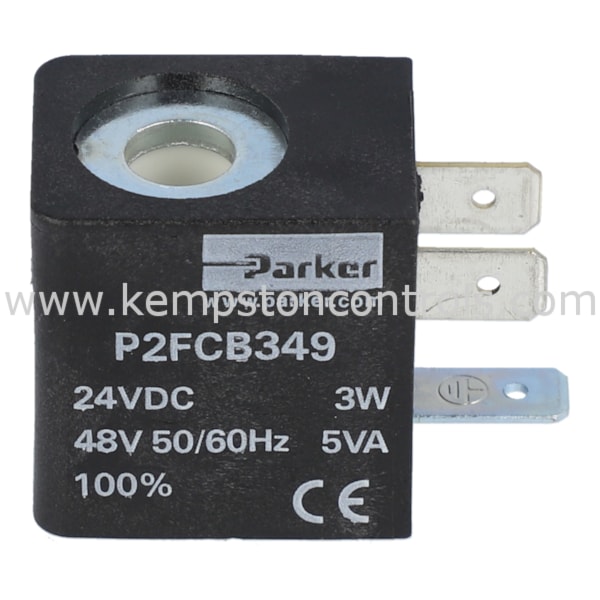 Parker P2FCB349 PARKER COIL, 22X30, 48VAC/24VDC, 3W, 5VA | Kempston ...