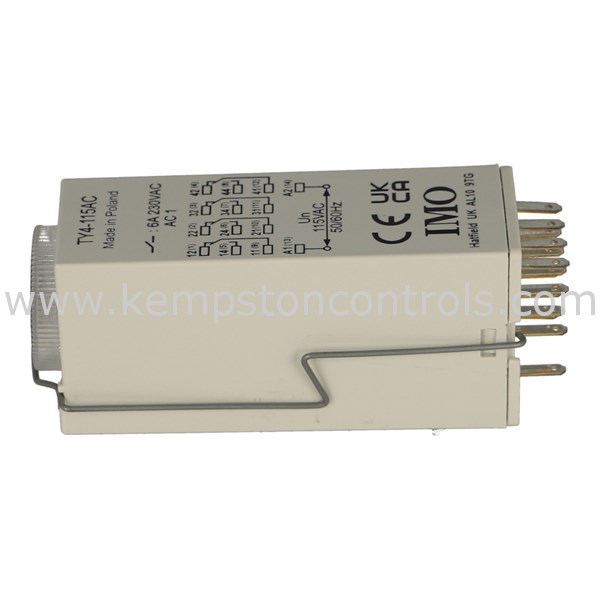 IMO TY4-115AC IMO ELECTRONIC MINIATURE TIMER, PLUG IN, 115VAC, 6A, 0.1S-100H | Kempston Controls