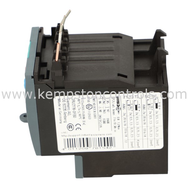 Siemens 3RU2116-0FB0 SIEMENS OVERLOAD RELAY 0.35...0.50 A THERMAL FOR ...