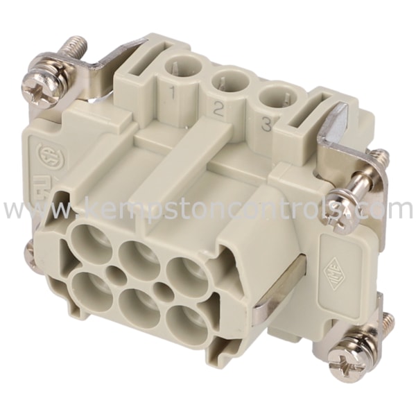 ILME CNEF06TX ILME FEMALE INSERT,CNE SERIES,SCREW TERMINAL CONNECTION,6 ...