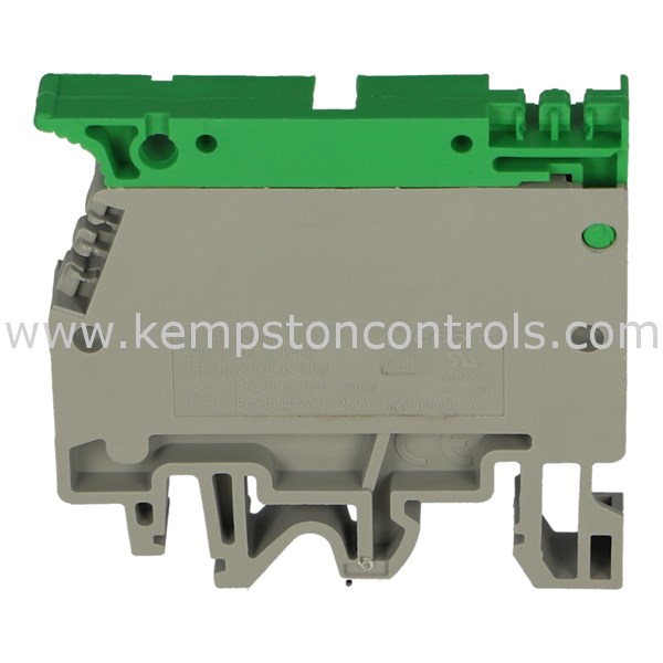 Cabur SFR.4/GR CABUR FUSED LINK BLADE 5X20MM TERMINAL BLOCK 6.3A (GREY ...