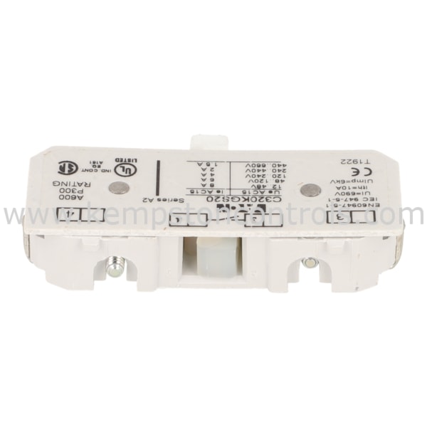 Eaton C320KGS20 EATON ADD ON AUX CONT 1NO L&M LENGTH: 101.6MM WIDTH: 63 ...