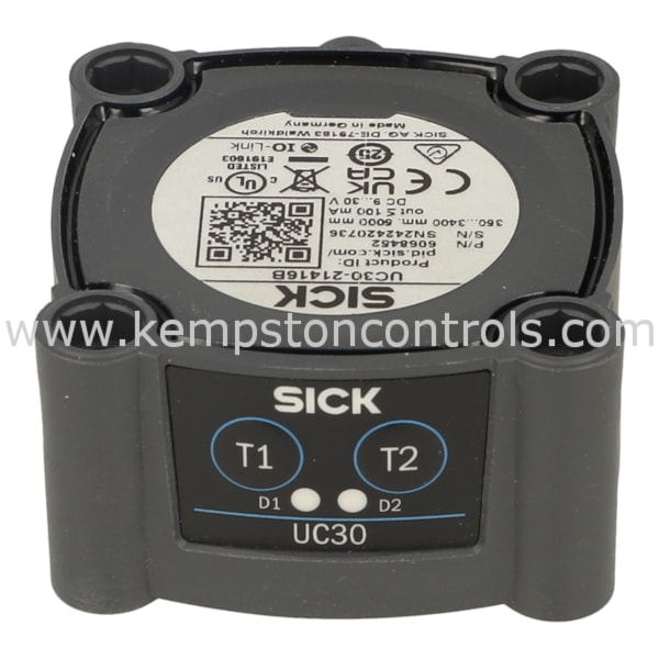 Sick UC30-21416B SICK ULTRASONIC SENSOR, 9-30VDC, M12, 5PIN, 2LED, PUSH ...