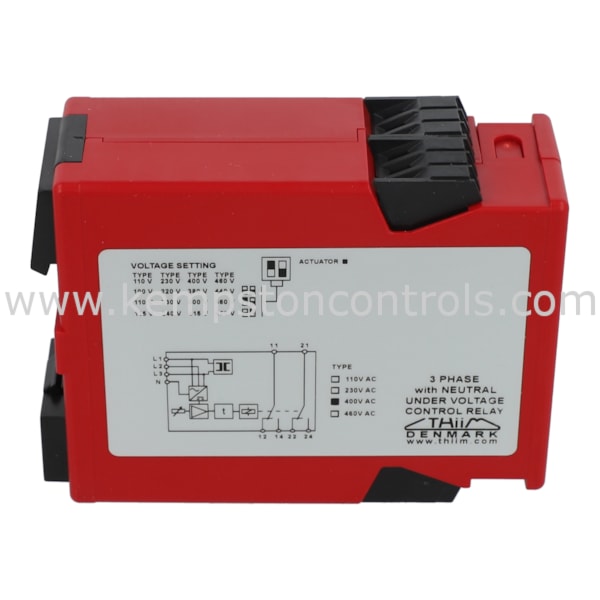 THiiM PNDI B400 AA3C THIIM UNDER VOLTAGE CONTROL RELAY, 3~, 4-WIRE ...