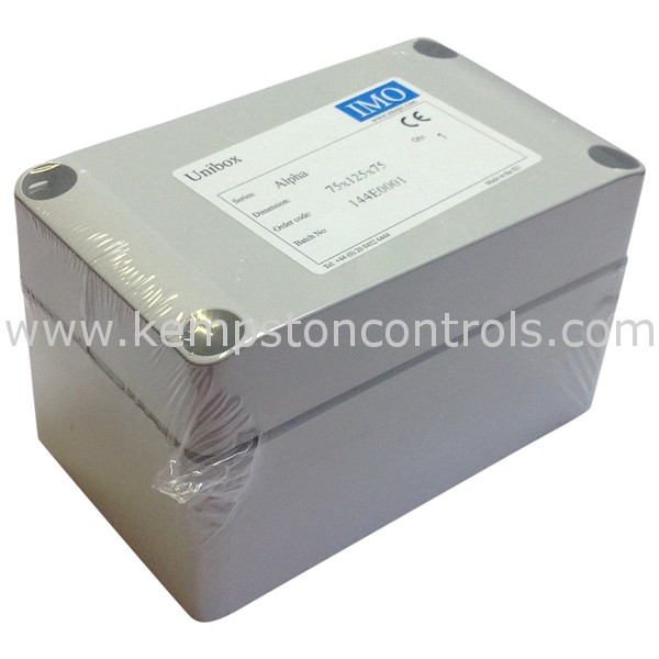 IMO 144E0001 IMO ENCLOSURE, ABS, IP65, (75 X 125 X 75) | Kempston Controls