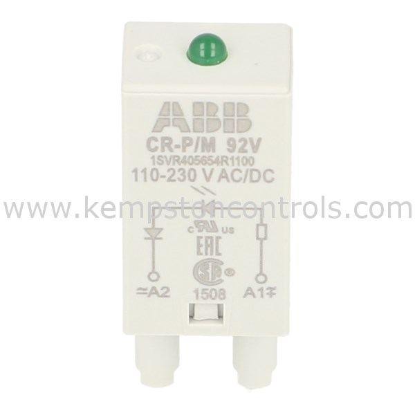 ABB 1SVR405654R1100 ABB PLUGGABLE MODULE LED GREEN, 110- 230VAC/110VDC ...