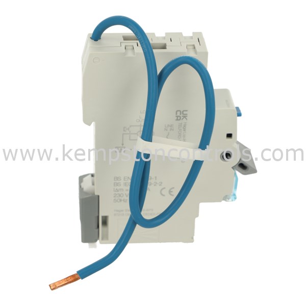 Hager ADA332G HAGER RCBO, 1 POLE, B CURVE, M0MA, 6-32A | Kempston Controls