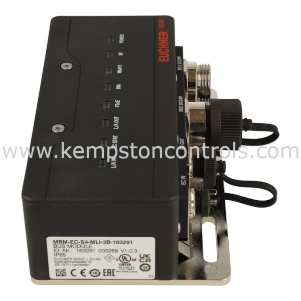Euchner 163291 EUCHNER BUS MODULE, M12 CONNECTION, D-CODED, POWER 7/8 ...