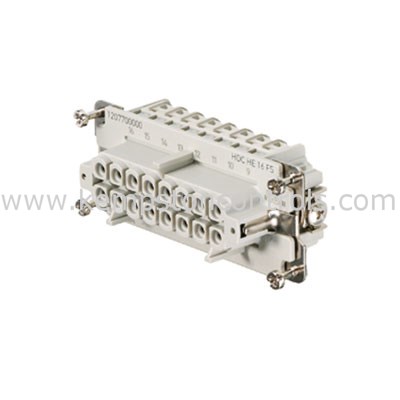 Weidmuller 1207700000 WEIDMULLER INSERT, FEMALE, 16POLE, 1-16WAY HDC HE ...