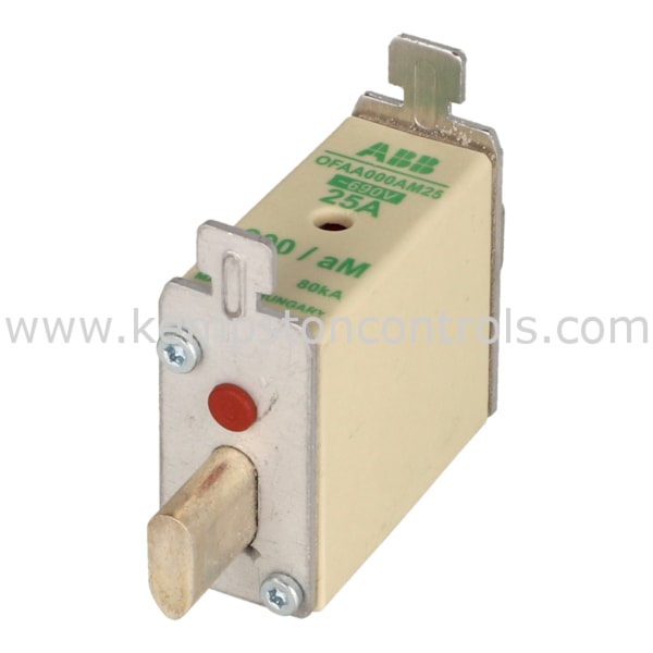 ABB OFAA000AM25 ABB 25A AM MOTOR DIN FUSE SIZE 000 690V DUAL | Kempston ...