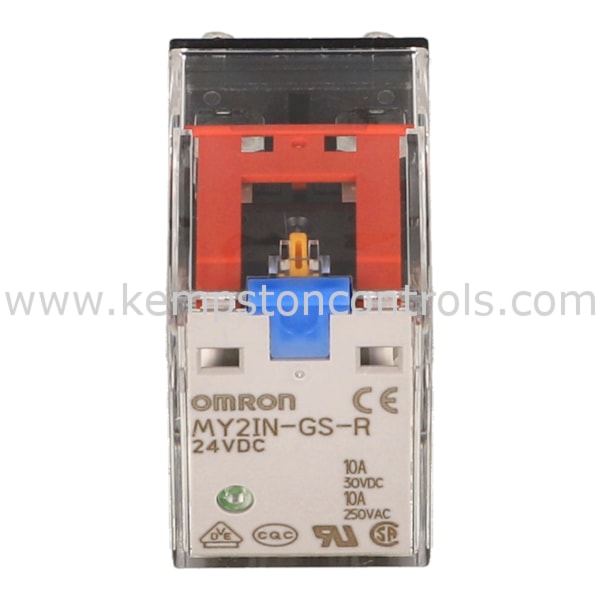 Omron MY2IN-GS-R DC24 OMRON RELAY, PLUG-IN, 8-PIN, DPDT, 10A, MECHANICAL & LED INDICATORS ...