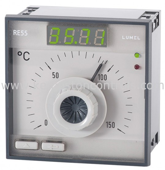 Lumel RE55 0821008 LUMEL CONTROLLER, FE-CUNI (J) 0-400°C INPUT, PID CONTROLLER, 1 RELAY OUTPUT ...