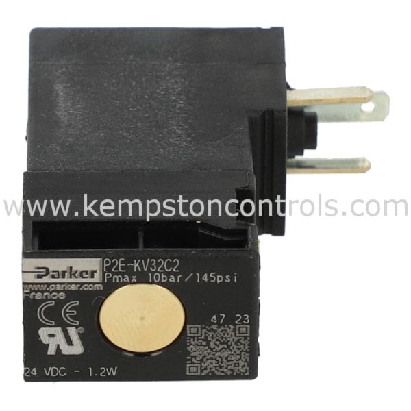 Parker P2E-KV32C2 PARKER PILOT SOLENOID VALVE, 24VDC, 38W, YELLOW ...