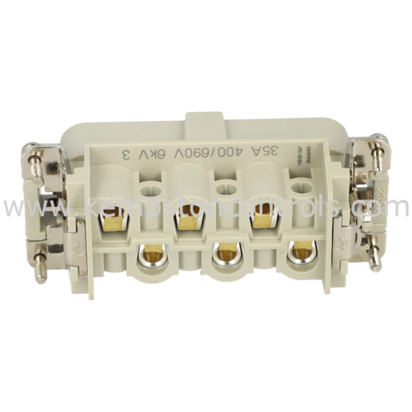 ILME CPM06 ILME MALE INSERT, SIZE 77.27, 6P+PE, SILVER, SCREW, 35A, 400/690V | Kempston Controls