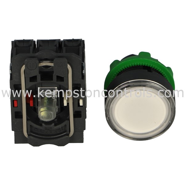 Schneider XB5AW31B5 SCHNEIDER PB ILL 24V WHT LED 1NO/1NC | Kempston ...