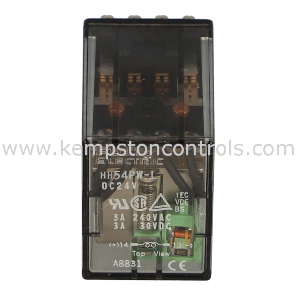 Fuji HH54PW-L/24 FUJI RELAY, DC24V 4 POLE PLUG IN TYPE WITH INDICATOR BIFURCATED | Kempston Controls
