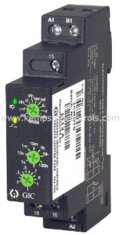 GIC 1CMDT0 ELECTRONIC TIMER, DELAY ON SIGNAL, CYCLIC OFF/ON, 10 MODES, 1CO CONTACT, 12-240VAC/DC ...