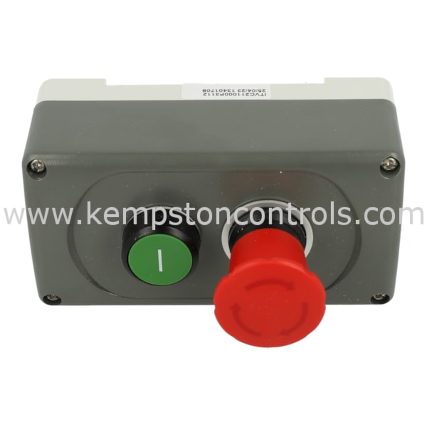 ABB 1TVC211000P3112 ABB 2 GANG PUSHBUTTON STATION, 1 NO + E STOP ...