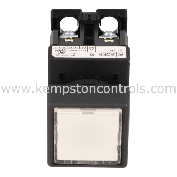 Fuji AR22F0M-10E3W FUJI ILLUMINATED PUSHBUTTON FLUSH SQUARE HEAD 1NO ...