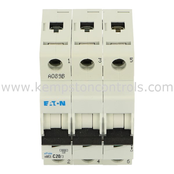 Eaton Moeller MMC6-C20/3 MOELLER MCB 20A C 6KA 3POLE | Kempston Controls