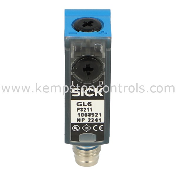Sick GL6-P3211 SICK PHOTOELECTRIC SENSOR, RETROREFLECTIVE, 6M RANGE, PNP LO DO, M8 3 PIN ...