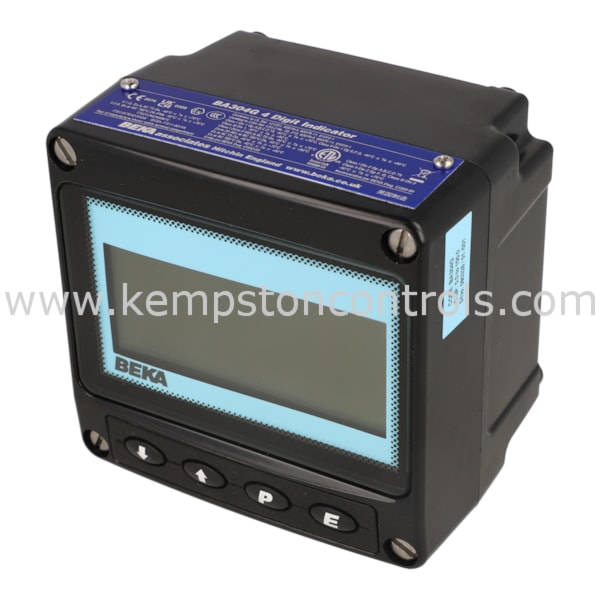 BEKA BA304G BEKA 4 DIGIT INDICATOR, 34MM HIGH LCD DISPLAY, 2-WIRE, LOOP ...