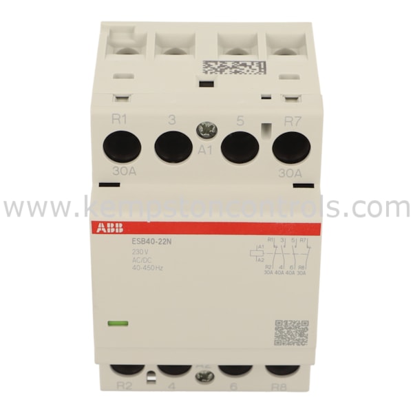 ABB 1SAE341111R0622 ABB INSTALLATION CONTACTOR, ESB40-22N-06, 230V, 400VAC, 30A, 2NO, 2NC, 4 ...