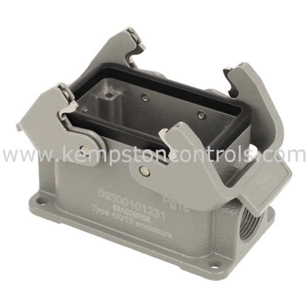 HARTING 09300101231 HARTING HOOD HOUSING, HAN B BASE SURFACE, LC 2 ...