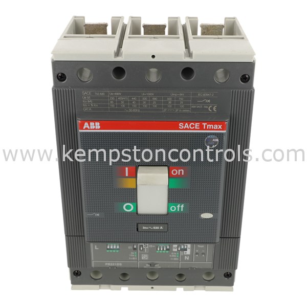 ABB 1SDA054404R1 ABB, MCCB, AUTOMATIC, 3 POLE, CIRCUIT BREAKER, SACE TMAX T5, 630A, 415 VAC ...
