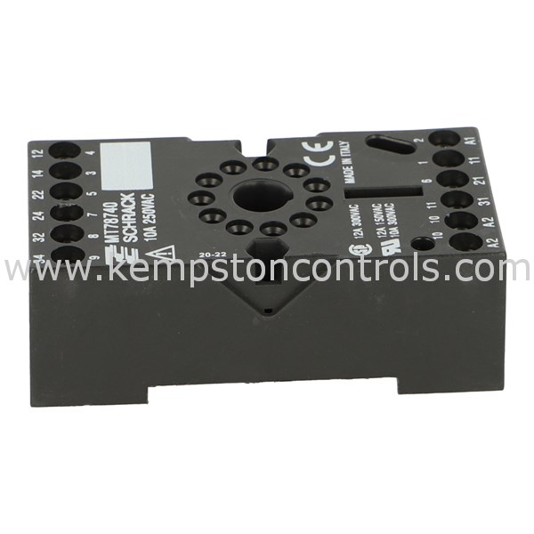 Schrack MT78740 SCHRACK RELAY SOCKET, DIN RAIL, 11PIN, SCREW TYPE ...