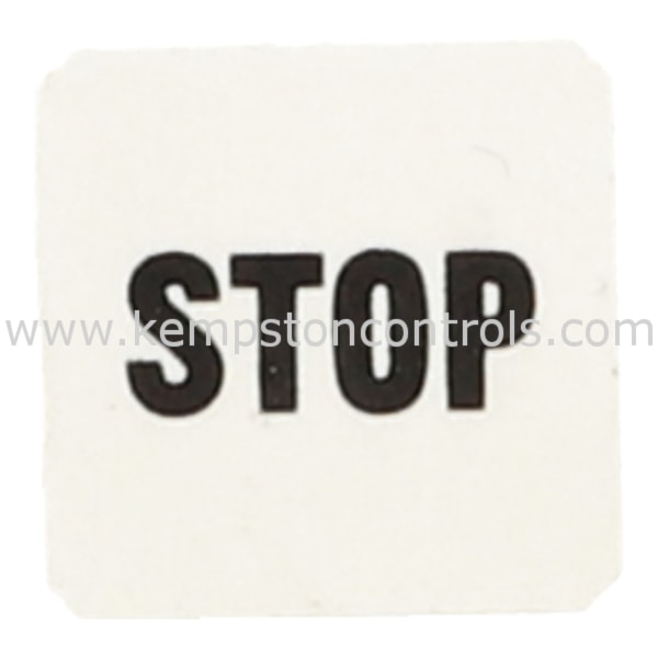 Schlegel BSOK202 SCHLEGEL NAME PLATE, STOP | Kempston Controls