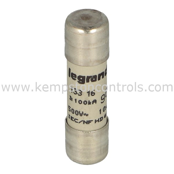 Legrand Power 013316 LEGRAND 16A TYPE GG 10.3X38MM FUSE | Kempston Controls