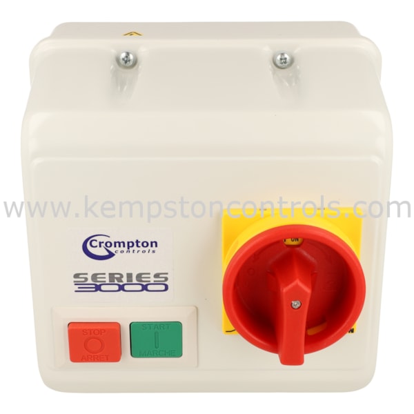 Crompton Controls 3DL1EKI CROMPTON CONTROLS DOL STARTER 5.5KW 7.0-10.0A OVERLOAD FITTED 380/400V ...