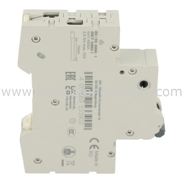 Siemens 5SL6006-7 SIEMENS MINIATURE CIRCUIT BREAKER, 230V, 6KA, 1+N ...